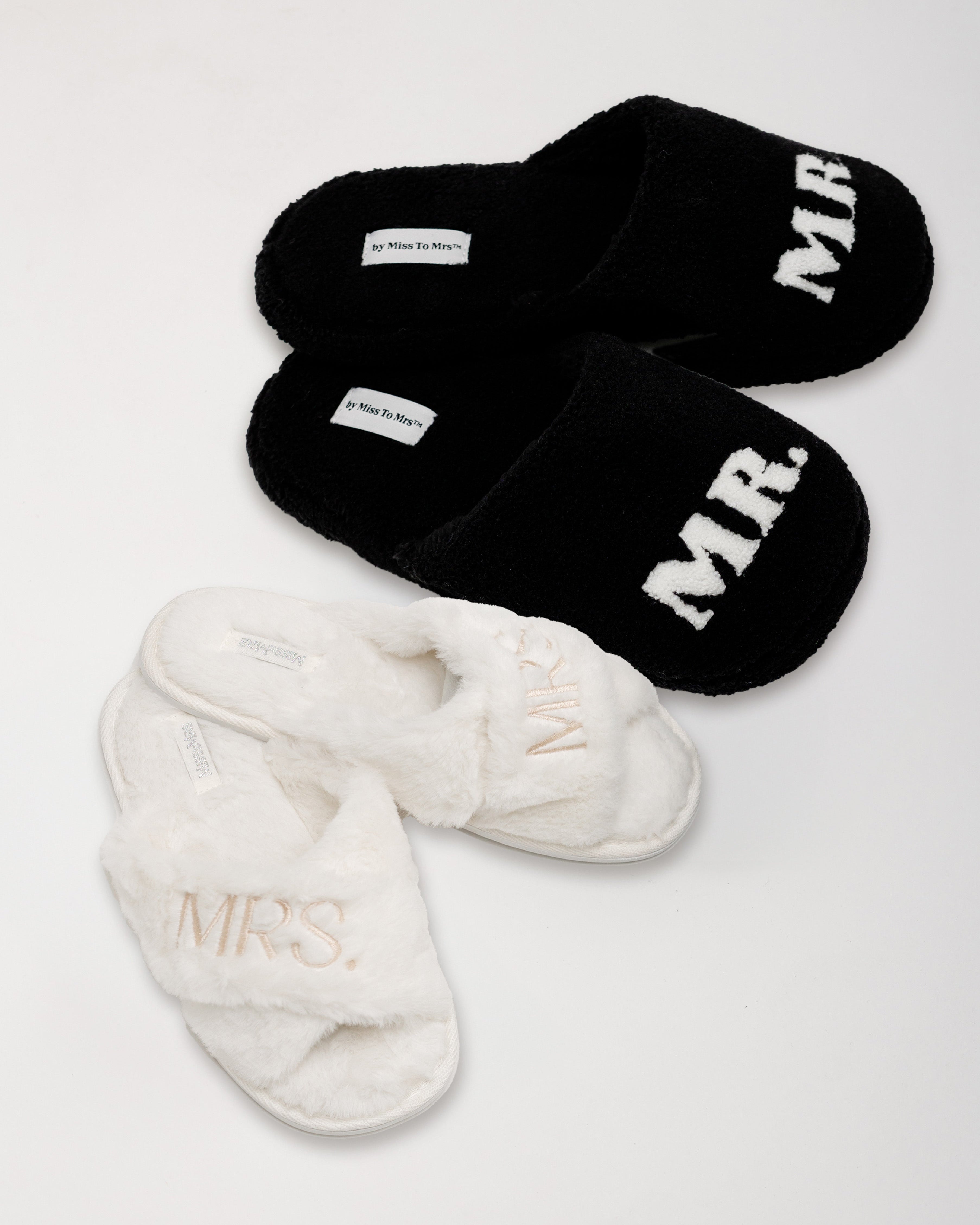 MR. & MRS. Slippers Bundle – Miss To Mrs® Shop