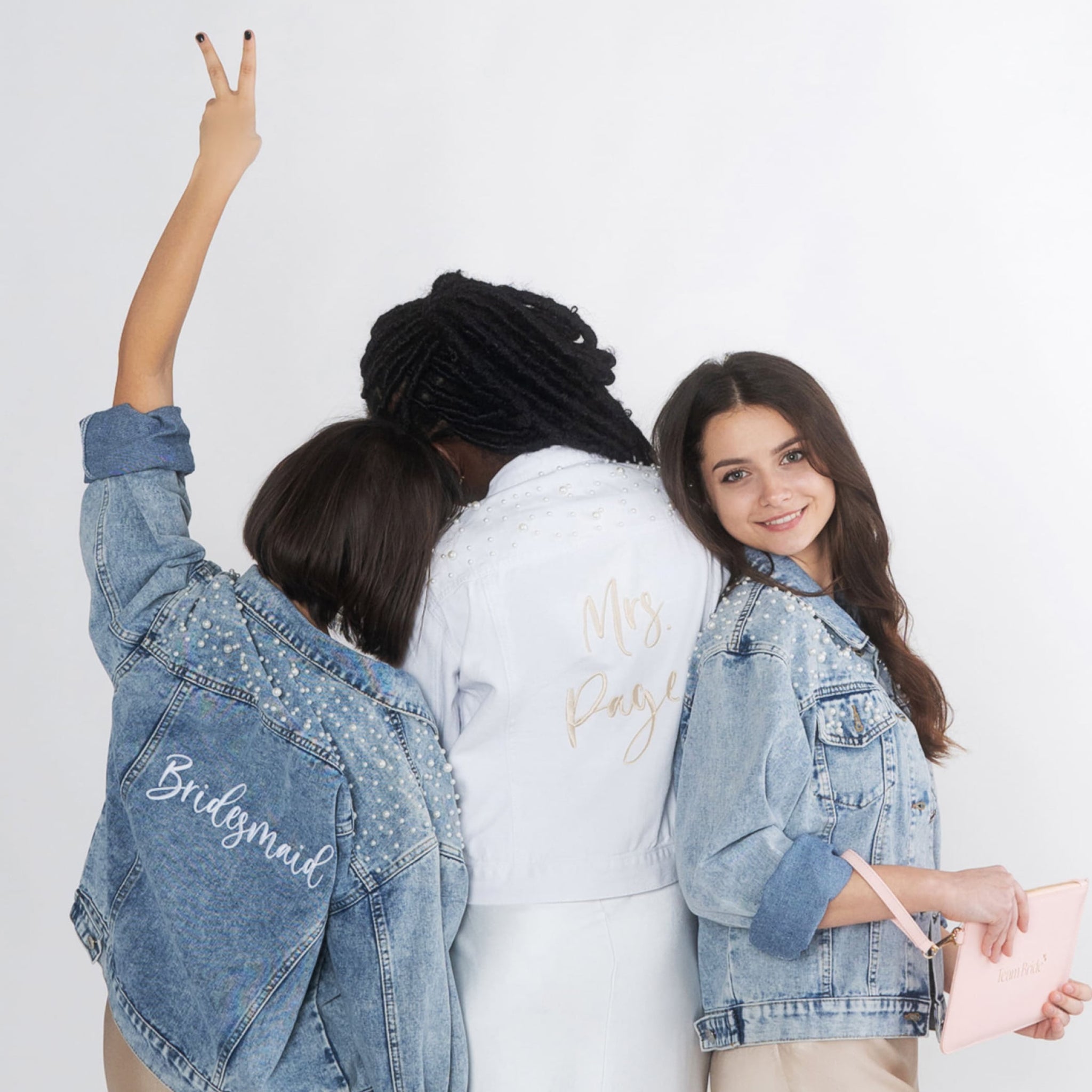 Bride Denim Jacket | Wedding Jean Jacket | Embroidered & Personalized ...