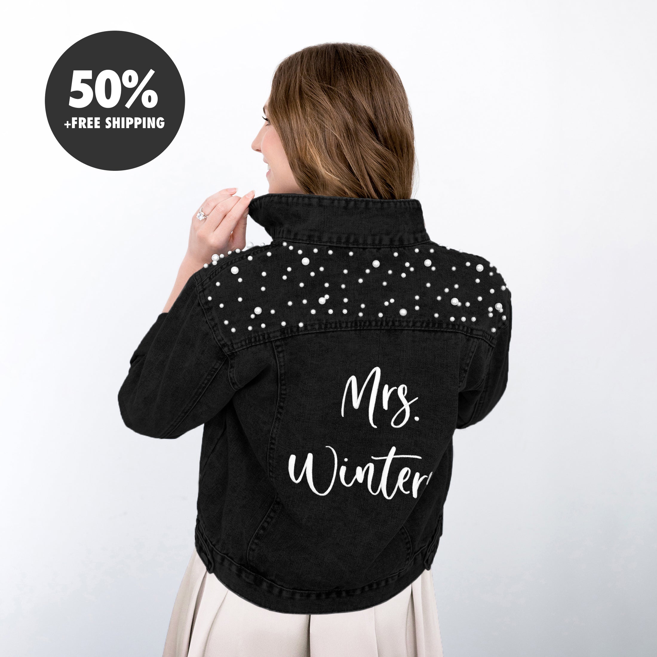 Bride Denim Jacket | Wedding Jean Jacket | Embroidered & Personalized ...