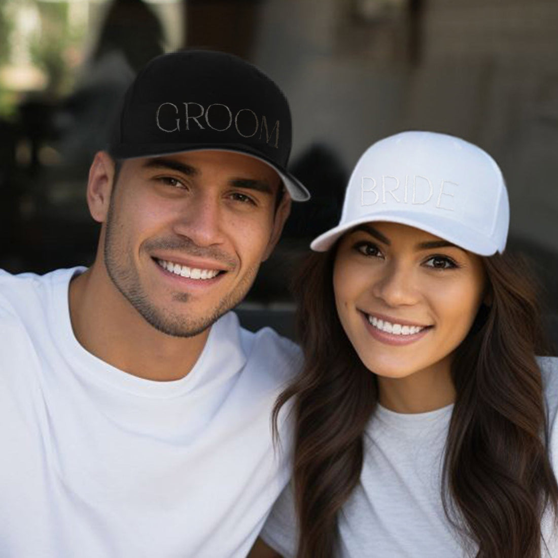 Embroidered BRIDE & GROOM Baseball Hats Bundle – Couples Gift | Miss To ...